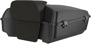 Amazon.com: Motorcycle Chopped Tour Pack Black Latch Hinges Pak Trunk ...