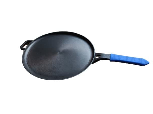 Buy KESHNA Pre Seasoned Cast Iron Flat Dosa Tawa of 11.5 inches ...