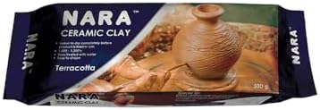 Amazon.com: NARA Ceramic Clay - 1.10lbs, 1 Color, 1 Block, (Terracotta ...