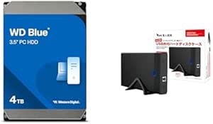 Amazon | 【Amazon.co.jp限定】Western Digital ウエスタンデジタル WD Blue 内蔵 HDD ハードディスク 4TBメーカー保証2年 WD40EZAX ...