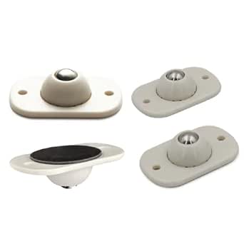 AZKART® Self Adhesive Castor Wheels - Mini Swivel Caster Wheels for ...