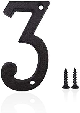 Amazon.com: 3 Inch House Numbers- Special Cast Iron Home Address Number ...