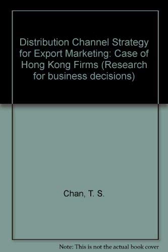 Buy Distribution Channel Strategy for Export Marketing: Case of Hong ...