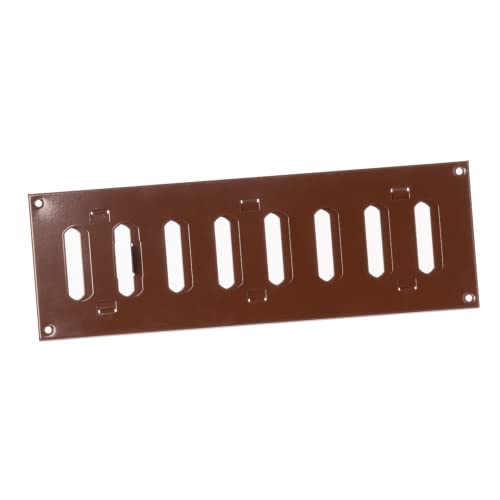 300x100mm (12×4″) Sliding Grille Made of Sheet Steel, Brown ...