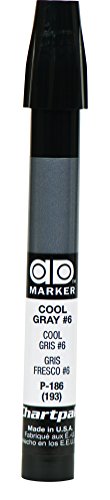The Original Chartpak AD Marker, Tri-Nib, Cool Gray 6, 1 Each (P186 ...