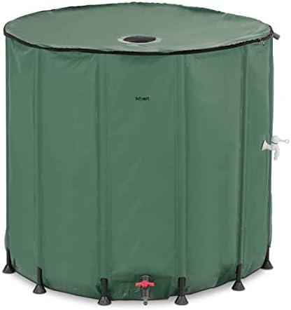 hillvert HT-WT-1000LN Collapsible Rainwater Tank 1000 Collapsible water ...
