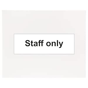 Staff Only Signage Sticker, Waterproof Sticker Signage : Amazon.in ...