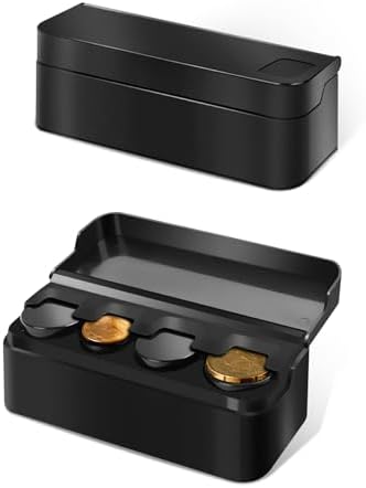 Amazon.com: PACLVIO Coin Holder for Car, Portable Mini Change Storage ...