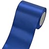Amazon.com: ZOOYOO 4 Inch x 24 Yards Dark Blue Thick Ribbon, Wide Satin ...