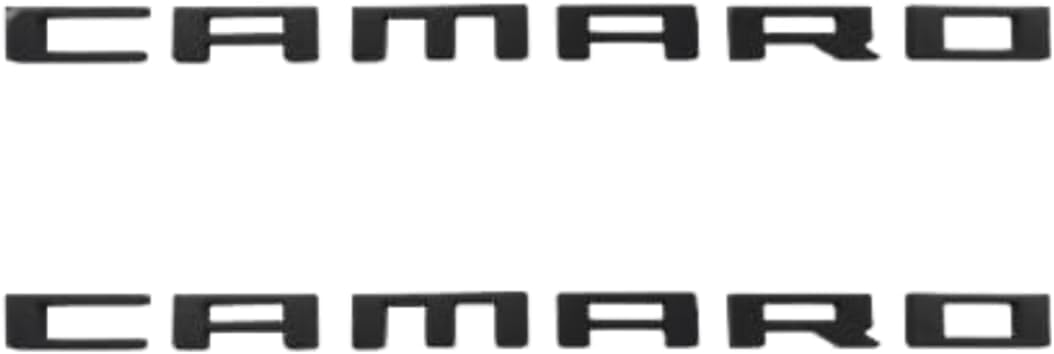 Amazon.com: Generic Camaro 2-PC Black ZL1 Badge Emblem - Set of 2 ...