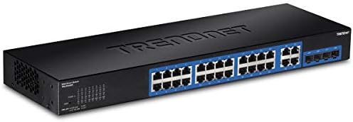 Amazon.com: TRENDnet 28-Port Gigabit Web Smart Switch, 24 x Gigabit ...