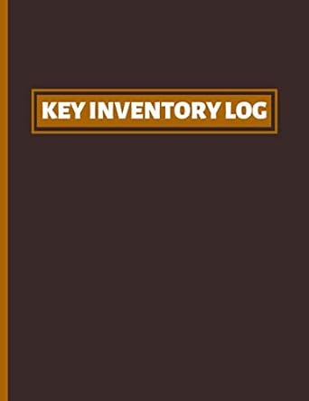 Key Inventory Log: Key Control Log Book. Key In and Out Register System ...