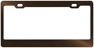 Amazon.com: License Plate Frames Dark Brown Bronze Metal Aluminum Metal ...