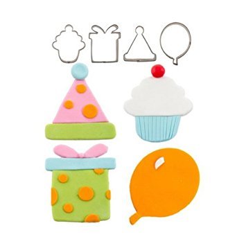 Autumn Carpenter Birthday Cutie Cupcake Cutters Set 4 pc. : Amazon.in