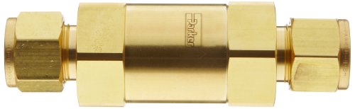 Parker F Series Brass Instrumentation Filter, Inline, 50 Micron, 1/2 ...