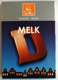 Amazon.com : De Heer Chocolate MELK Letter (Chocolade MILK Letter ...