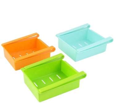 Buy Tark Pack of 3 Fridge Racks Fridge Storage Box, Plastic Multi ...