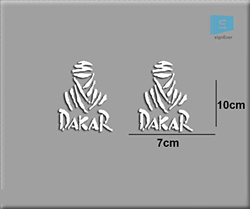 SIGN EVER Dakar Rally Stickers Auto Bumper Sides Hood Vinyl White ...