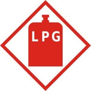 Smarts-Art Vehicle Lpg Hazard Warning Magnetic Sign 200Mm X 200Mm ...