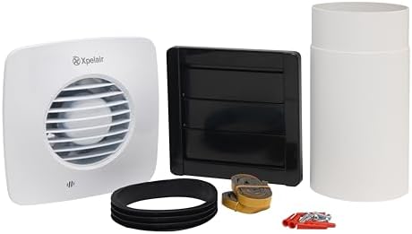 Xpelair DX100T 4" (100mm) Bathroom Extractor Fan with Window or Wall ...