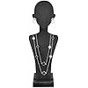 Amazon.com: MOOCA Portable Wooden Mannequin Jewelry Stand, Jewelry ...