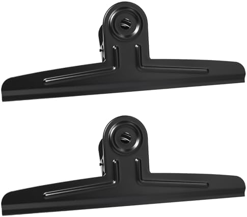 Komstuon Extra Large Bulldog Clips 11.8 Inch/30 CM, 2 Pack Black ...