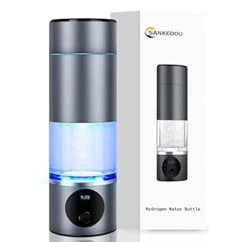 SANKEDOU Hydrogen Water Bottle with 5000ppb PEM SPE Technology, 2024 Portable Hydrogen Water ...