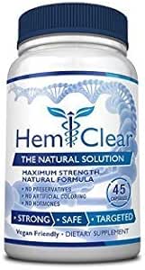 Amazon.com: HemClear for Hemorrhoids - Vegan, 100% Natural Formula for ...