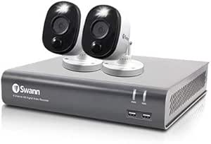 Swann 1080p HD 4 Channel 1TB Hard Drive DVR Security System with 2 x ...