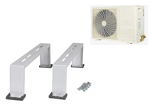 Heavy Duty Air Conditioner Outdoor Floor Stand for 1 Ton, 1.5 Ton, 2 ...