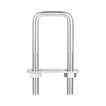 TA-VIGOR 3 sets M8 Square U-Bolts, 32mm Inner Width 100mm Length 304 ...