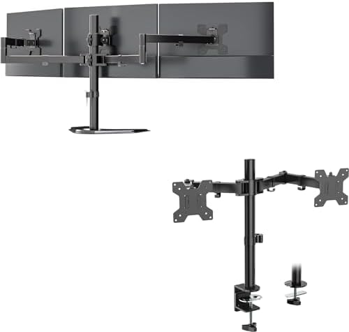 Amazon.com: WALI Dual Monitor Desk Mount, Monitor Stand for 2 Monitors ...