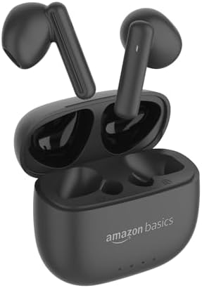 amazon basics Truly Wireless in Ear Earbuds with ENC Quad Mic, IPX5 ...