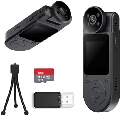 Amazon.com: BOBLOV 007 64GB Small Body Cameras, Easy-User-Friendly ...