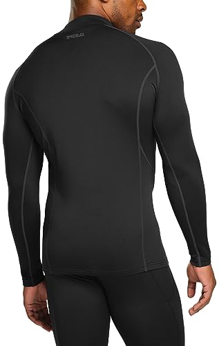 Snapklik.com : Mens Thermal Long Sleeve Compression Shirts, Mock ...