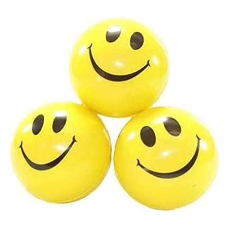Buy Siwesh® Smiley Face Squeeze Ball Stress Reliver Ball Soft Balls ...