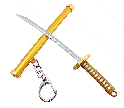 SHAKTISM 15cm Mini ONE Piece Anime Zoro Mini Katana Sword Sheathed ...