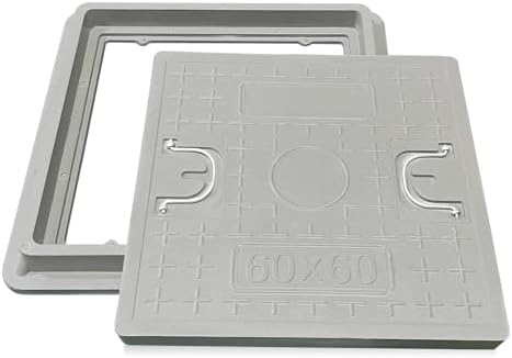 Memorywuu 24 x 24 Inches Frp Solid Square Septic Tank Lid and Base with ...