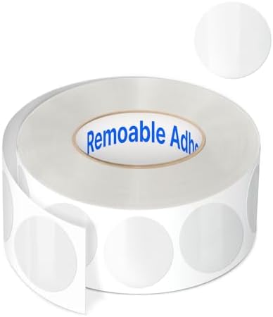 Amazon.com : 01SEAL’S Removable Clear Round Seal Stickers 1.2-inch ...