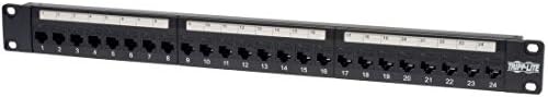 Amazon.com: Tripp Lite 24-Port 1U Rackmount Cat5e 110 Patch Panel 568B ...