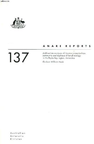 ANARE REPORTS, 137, MULTIVARIATE ANALYSES OF THE MACROZOOPLANKTON ...