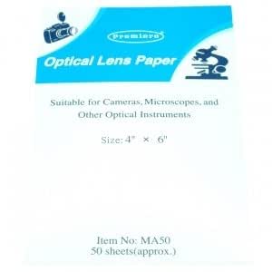 Premiere Optical Lens Paper, 4" X 6", Box of 25 Books, 50 Sheets/book ...