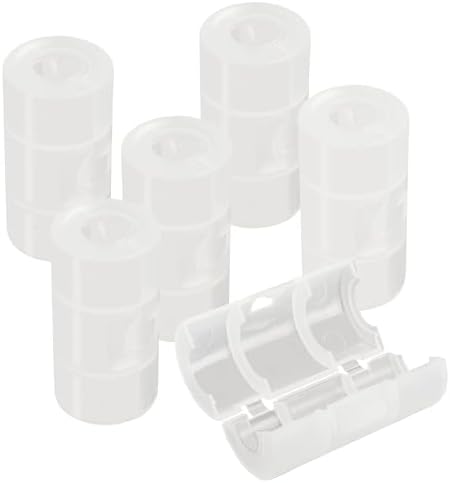 Amazon.com: HOMEFUNTIME AA to C Battery Adapters Battery Cell ...