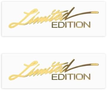JNNJ 2 Pièces Autocollant Logo Edition Limitée, Logo Edition Limitée Emblème Badge Métallique ...