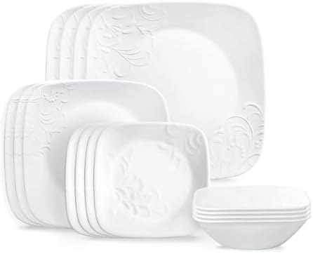 Amazon.com | Corelle Cherish 16pc, Service for 4, Dinnerware Set, 8 ...