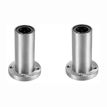 HiPicco Linear Ball Bearings, LMF20LUU 20mm Extra Long Round Flange Linear Motion Bushing Double ...