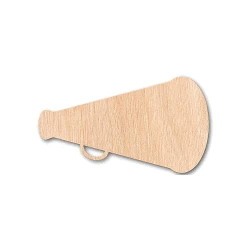 Amazon.com: Megaphone Unfinished Wood Cutout - Cheerleader Cutouts for ...