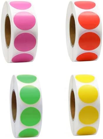 Avery Removable Colour Coding Round Labels, 3/4" Diameter, Assorted ...