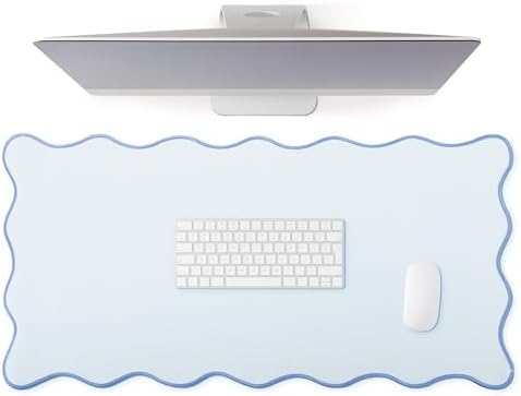 Amazon.com: Hahafelt Scalloped Desk Mat Large Scalloped Piping Cute ...