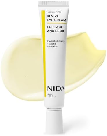 NIDA Revive Eye Cream For Face And Neck | Probiotic Solution, Retinal ...